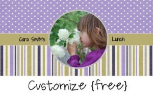 Free Lunch Box Notes for Kids - Personalize Online