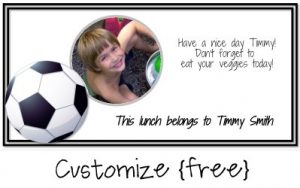 Free Lunch Box Notes for Kids - Personalize Online