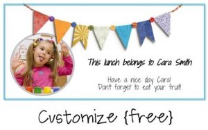 Free Lunch Box Notes for Kids - Personalize Online