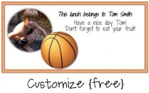 Free Lunch Box Notes for Kids - Personalize Online