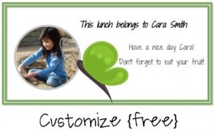 Free Lunch Box Notes for Kids - Personalize Online