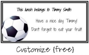 Free Lunch Box Notes for Kids - Personalize Online