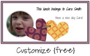 Free Lunch Box Notes for Kids - Personalize Online