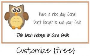Free Lunch Box Notes for Kids - Personalize Online