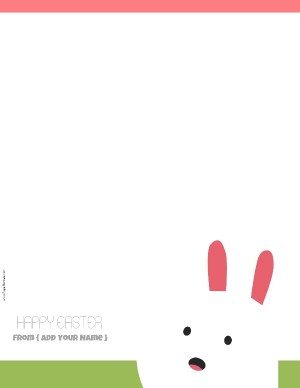 Free Custom Easter Stationery
