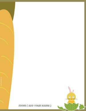 Free Custom Easter Stationery